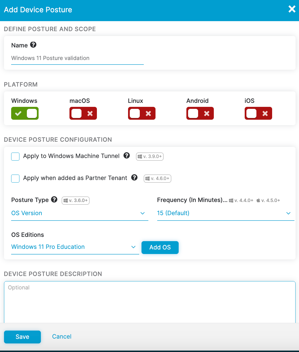 Configuring Device Posture Profile in Zscaler Private Access (ZPA)
